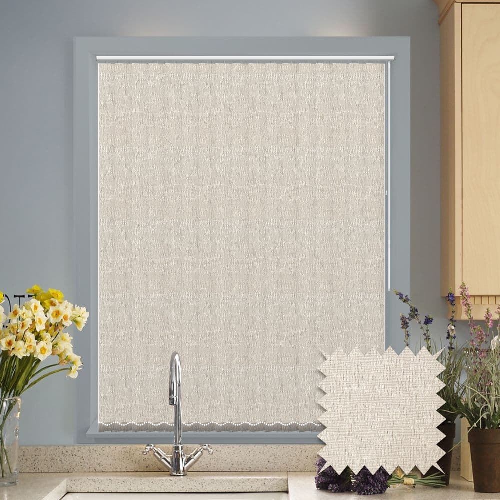Vertical blinds - Made to Measure vertical blind in Verona Cream Just ...