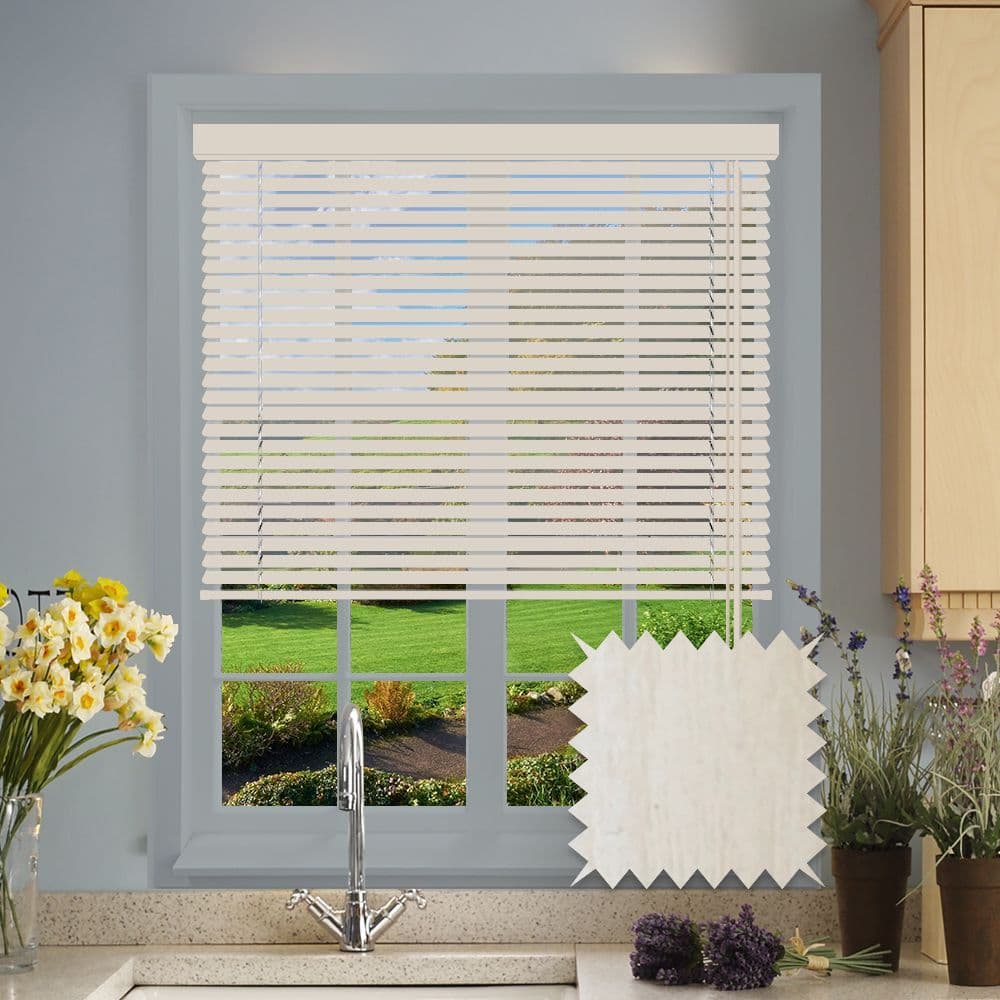 Washed Wood Look Aluminium venetian blind Just Blinds